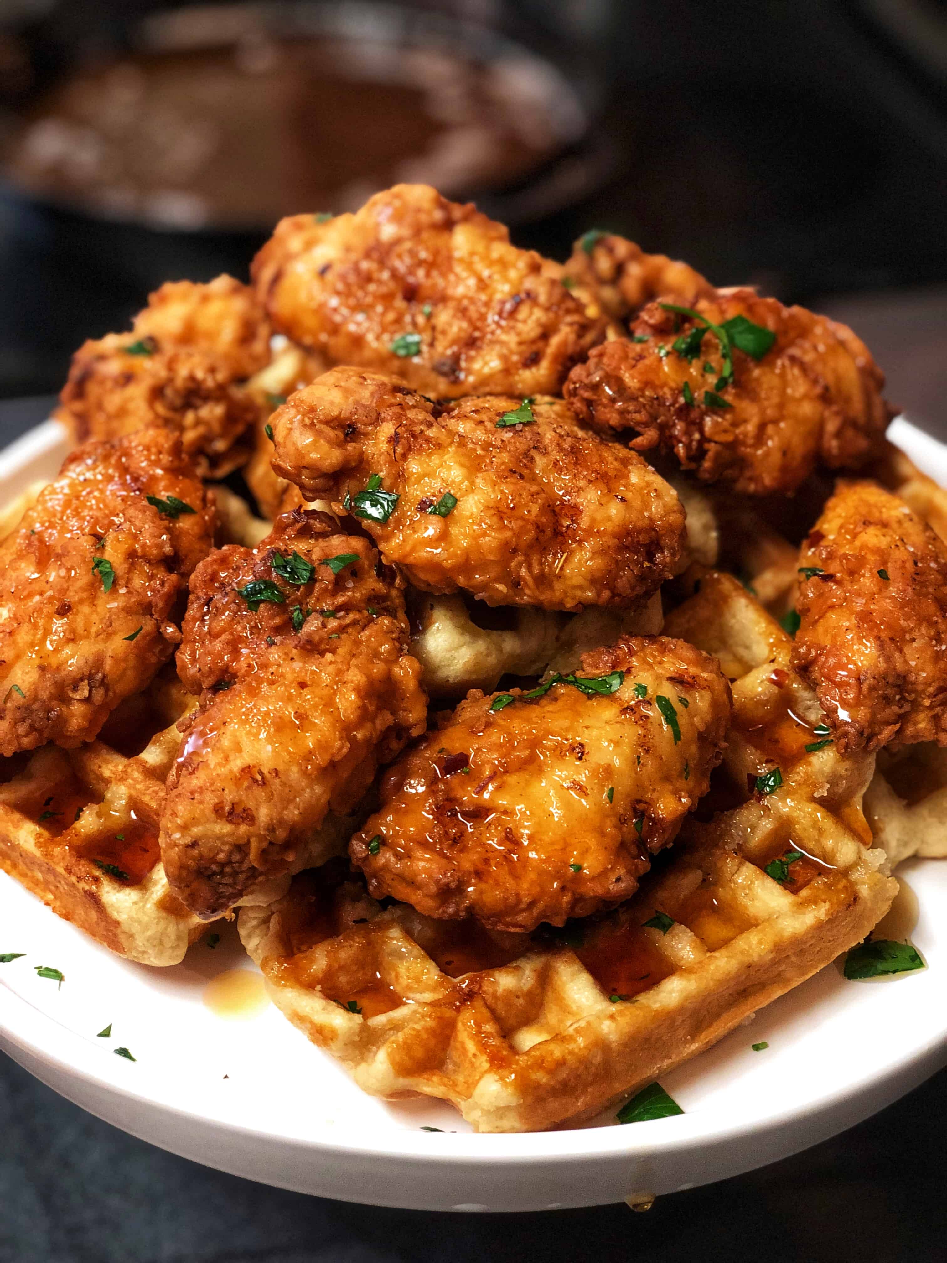 CHICKEN AND WAFFLES | SOUTHERN COOKING | EASY RECIPE