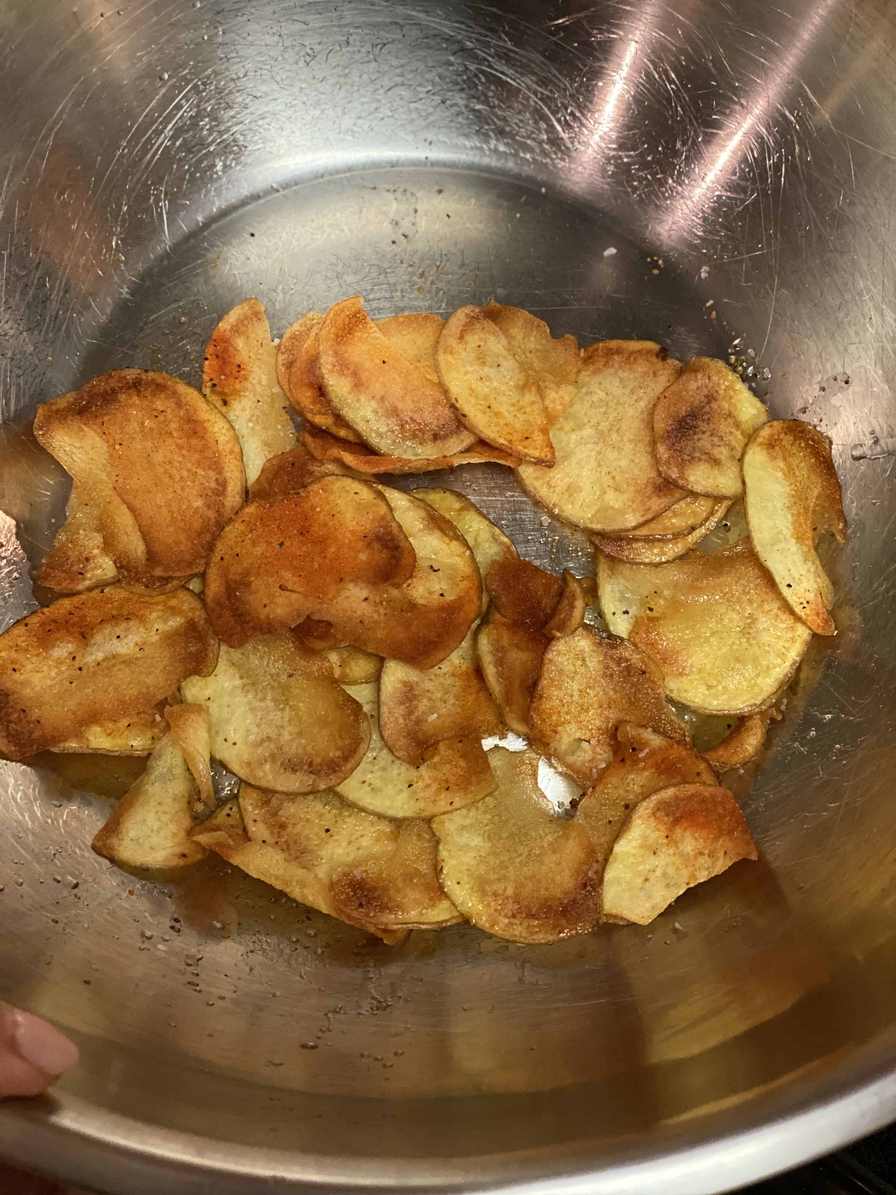 HOMEMADE CAJUN POTATO CHIPS | SNACKS | SIDE DISH
