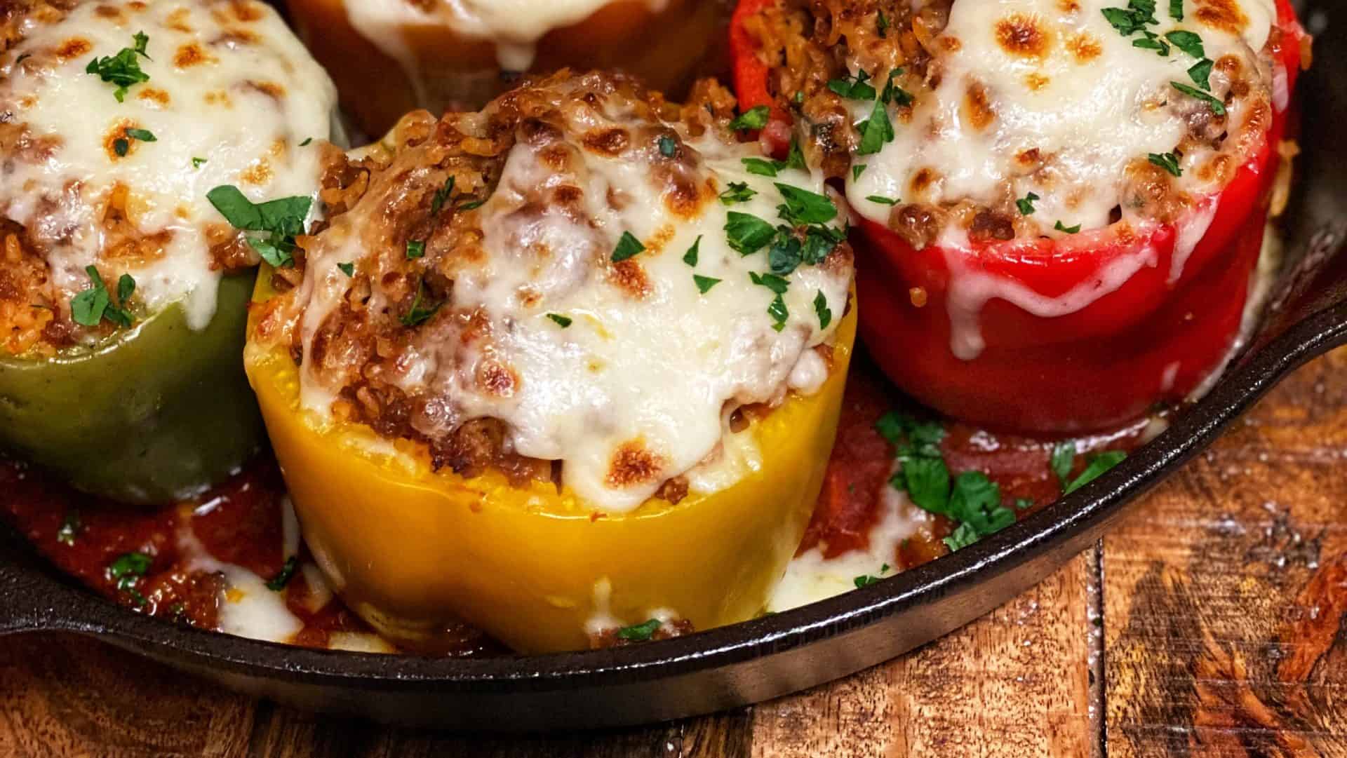 STUFFED BELL PEPPERS | DINNER IDEAS | EASY RECIPE