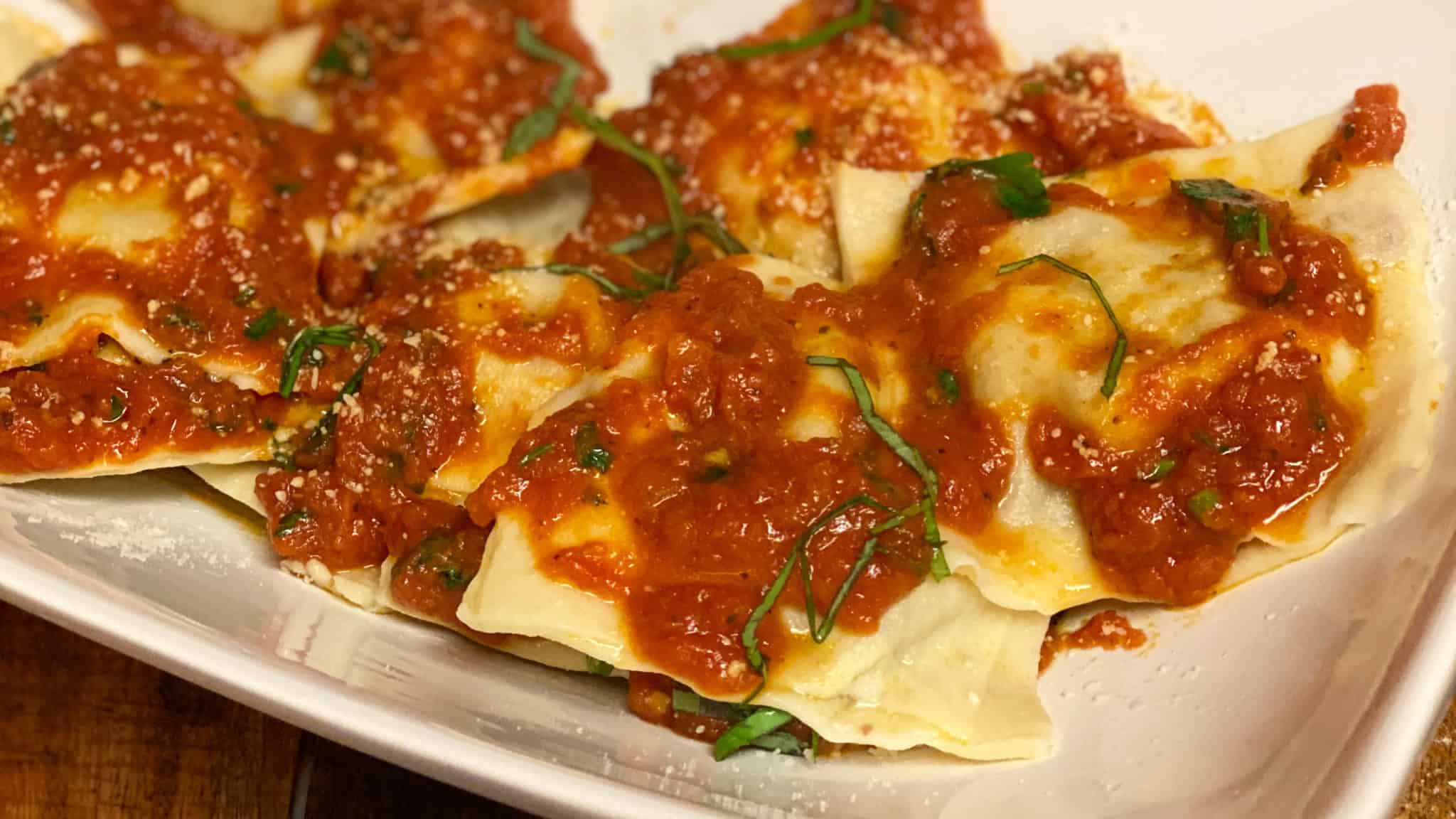 HOT SAUSAGE STUFFED RAVIOLI | PASTA | HOMEMADE