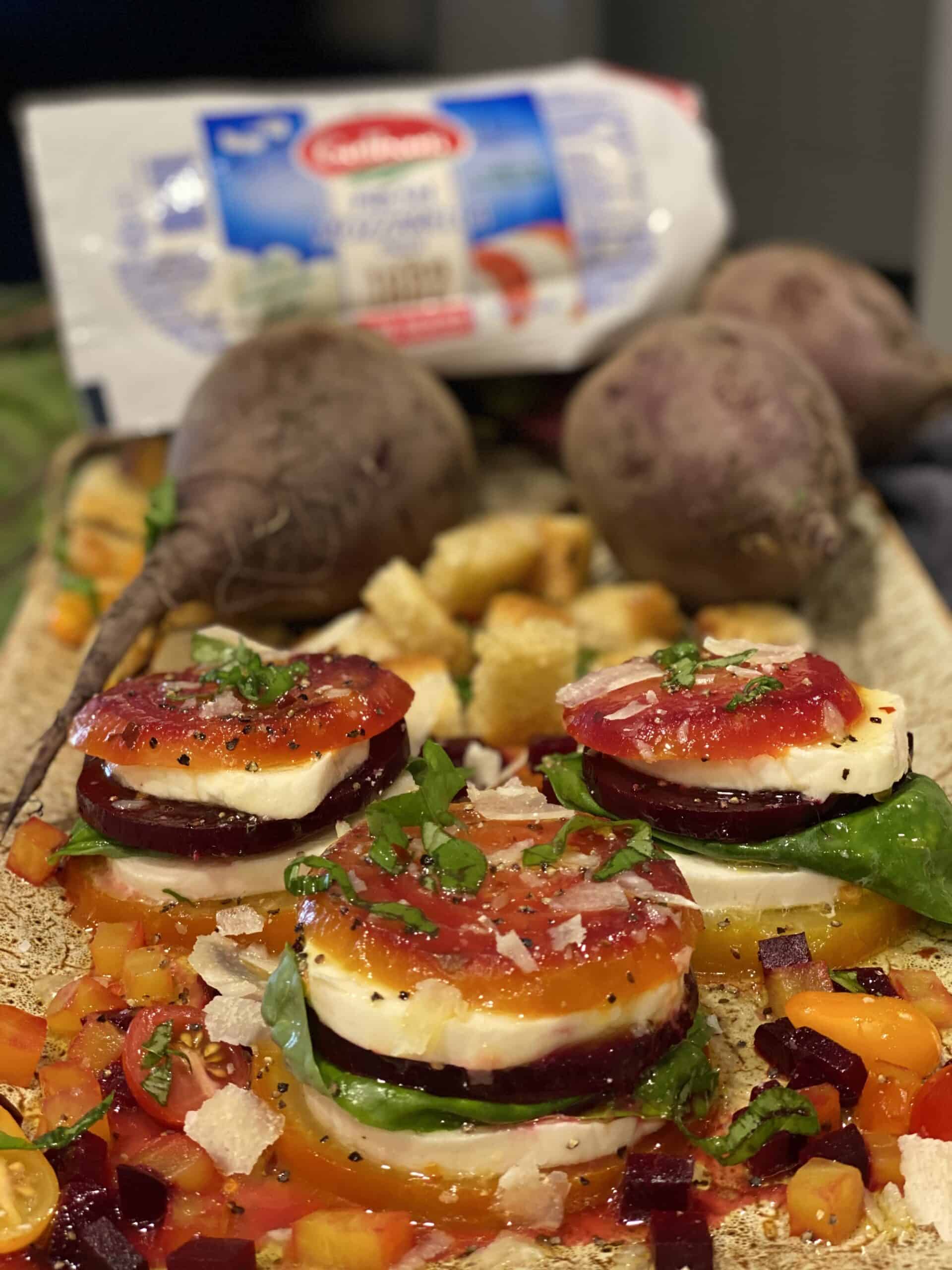 ROASTED BEET CAPRESE TOWERS | SALADS | VEGETARIAN