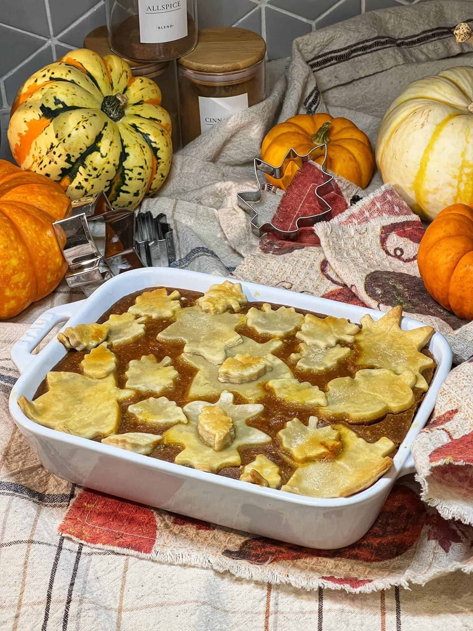 Creamy Pumpkin Pie Cobbler | Fall Dessert | Easy Recipe