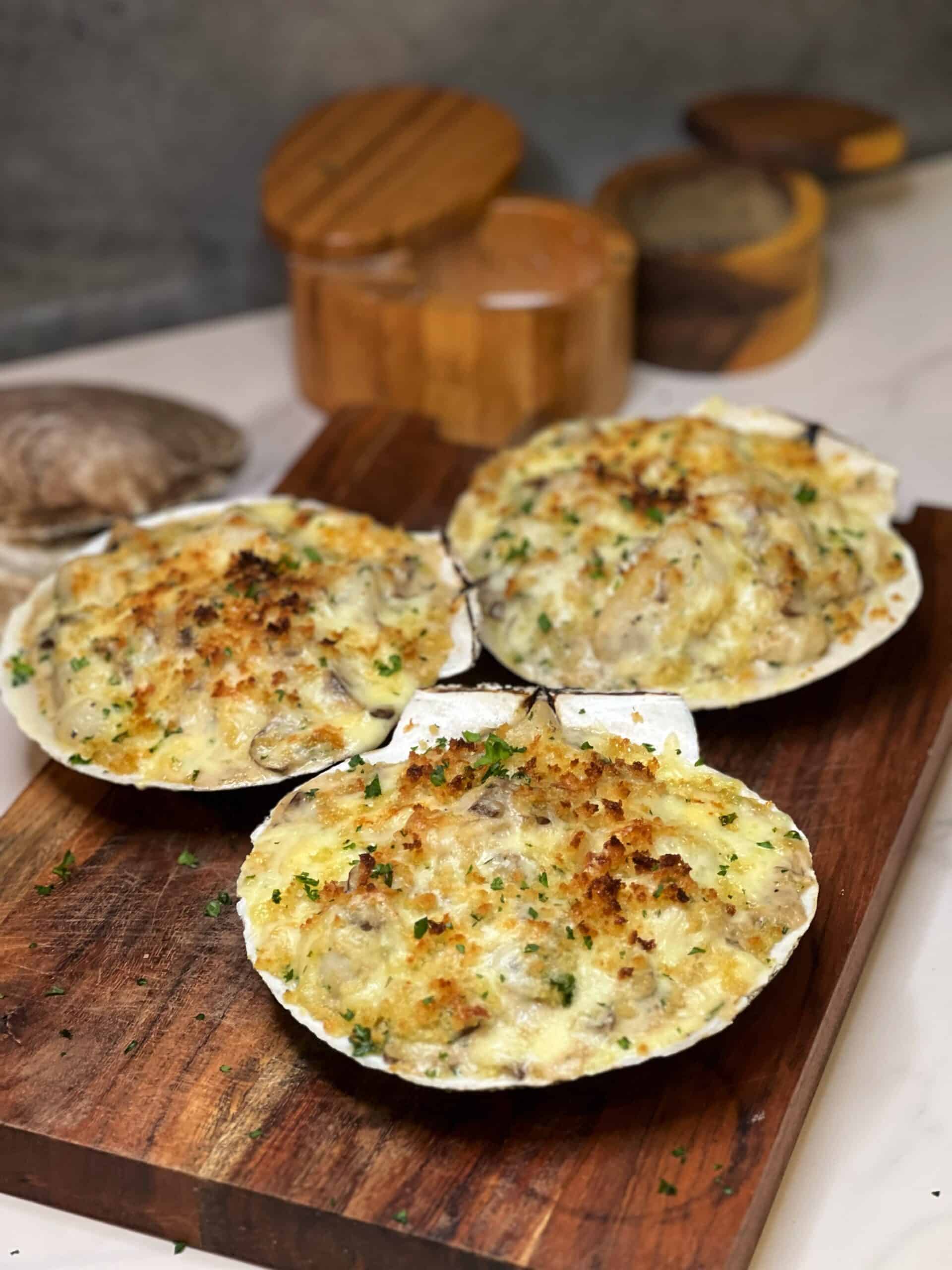 Creamy Baked Scallops | Charlotte Fashion Plate